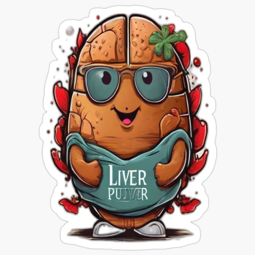 Liver Puns Sticker Phone Decal Water Bottle Stickers Car Decals, Laptop ...