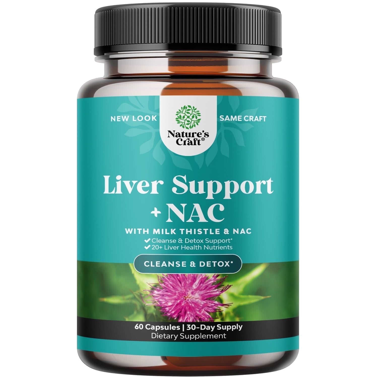 NAC Liver Support Supplement - Milk Thistle, Dandelion, Artichoke ...