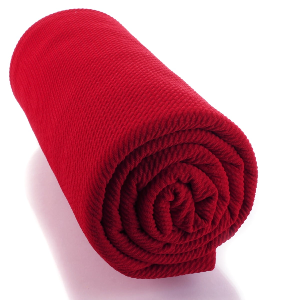 Liverpool Bullet Fabric Textured Knit Jersey 4 Way Stretch - Red 1 Yard ...
