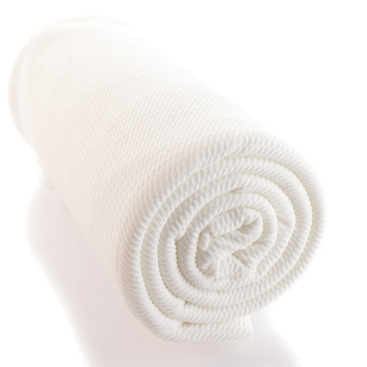 Liverpool Bullet Fabric Textured Knit Jersey 4 Way Stretch - Warm White ...