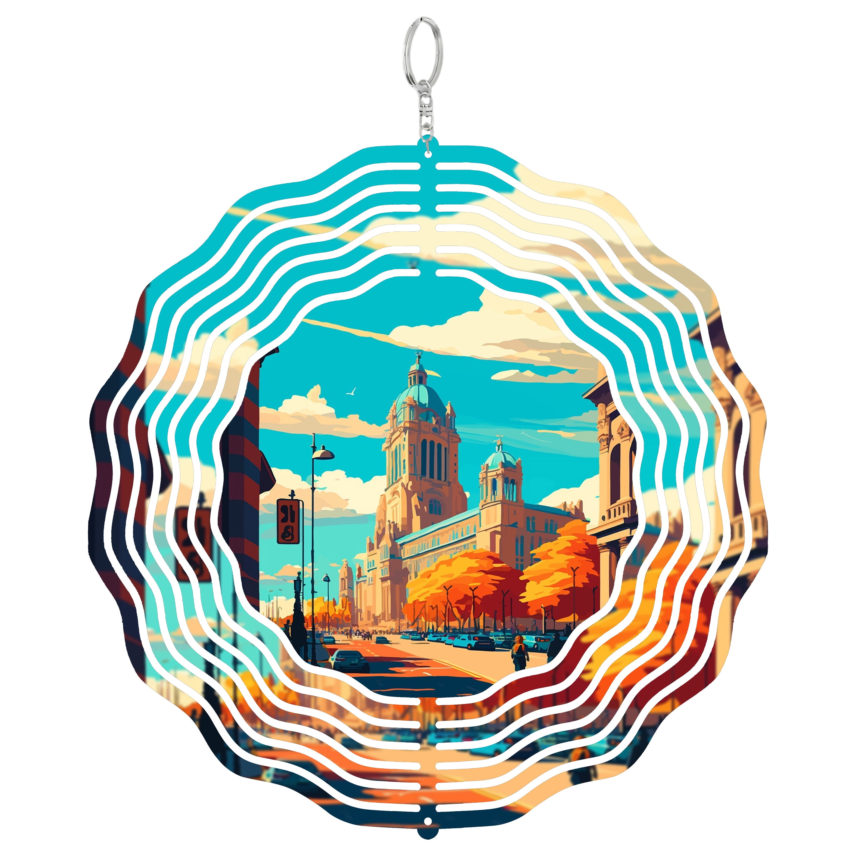 Liverpool England 3D Wind Spinner Kinetic Outdoor Hanging Art - Walmart.com
