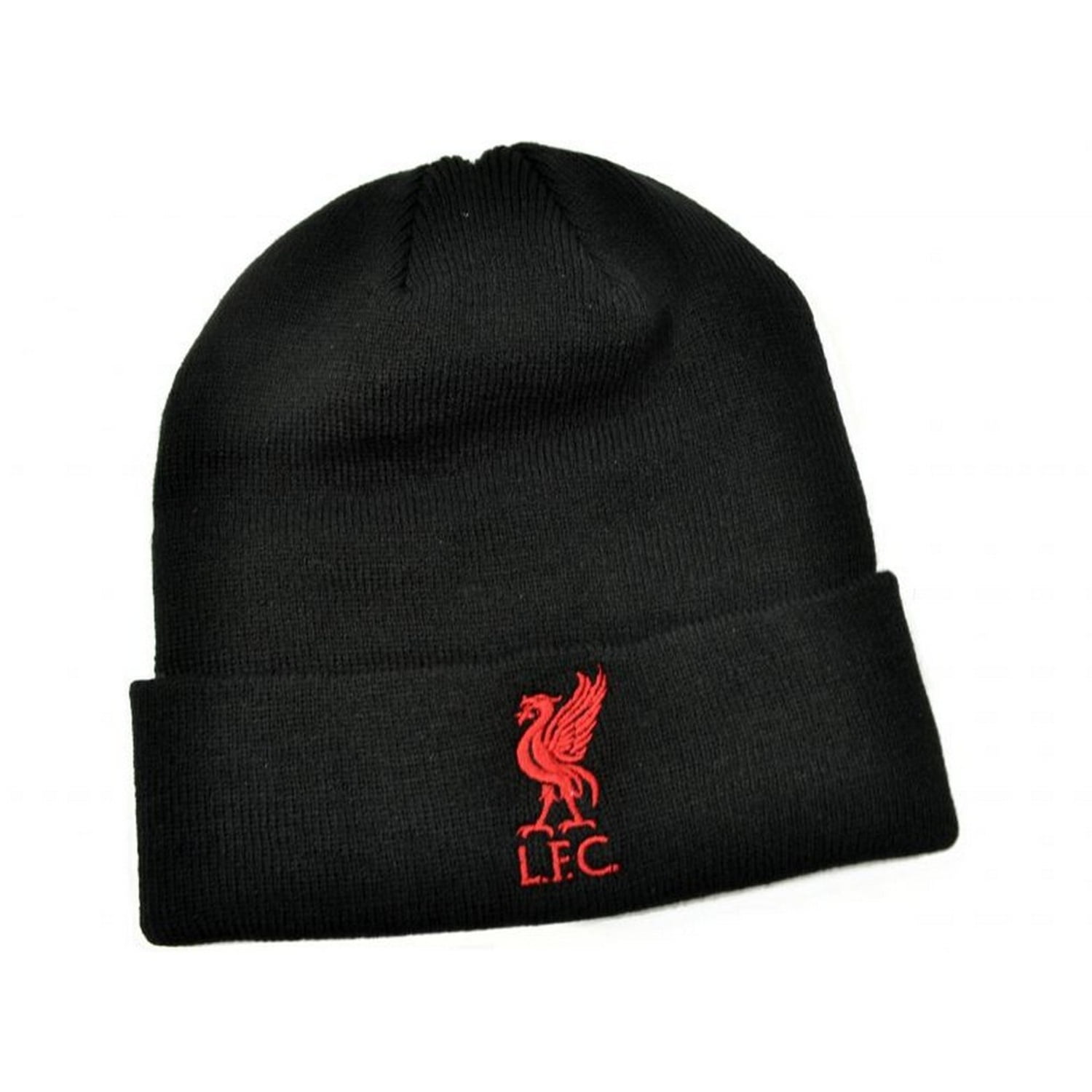 Liverpool FC Adult Bronx Liver Bird Knitted Turned Up Cuff Beanie ...
