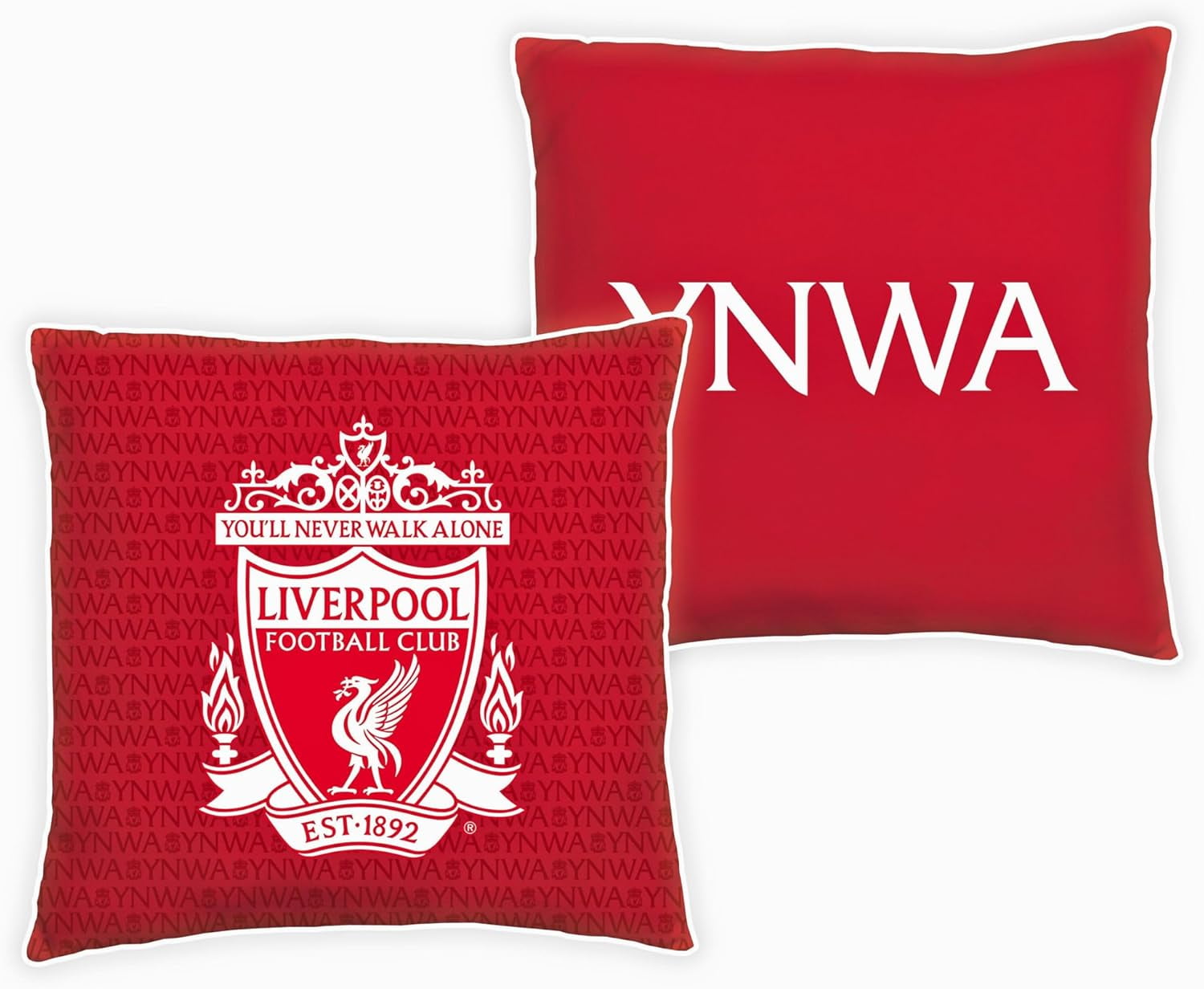 Liverpool FC Character World Official Reversible 2 Sided Red Cushion ...