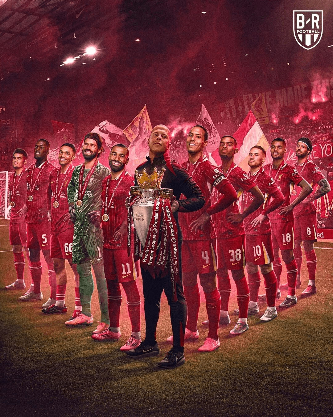 Liverpool FC PREMIER LEAGUE CHAMPIONS 24 25 Poster-2 - Walmart.com
