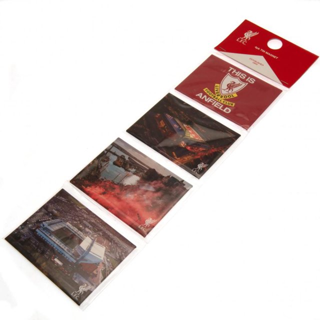 Liverpool FC Set Of 4 Fridge Magnets - Walmart Business Supplies