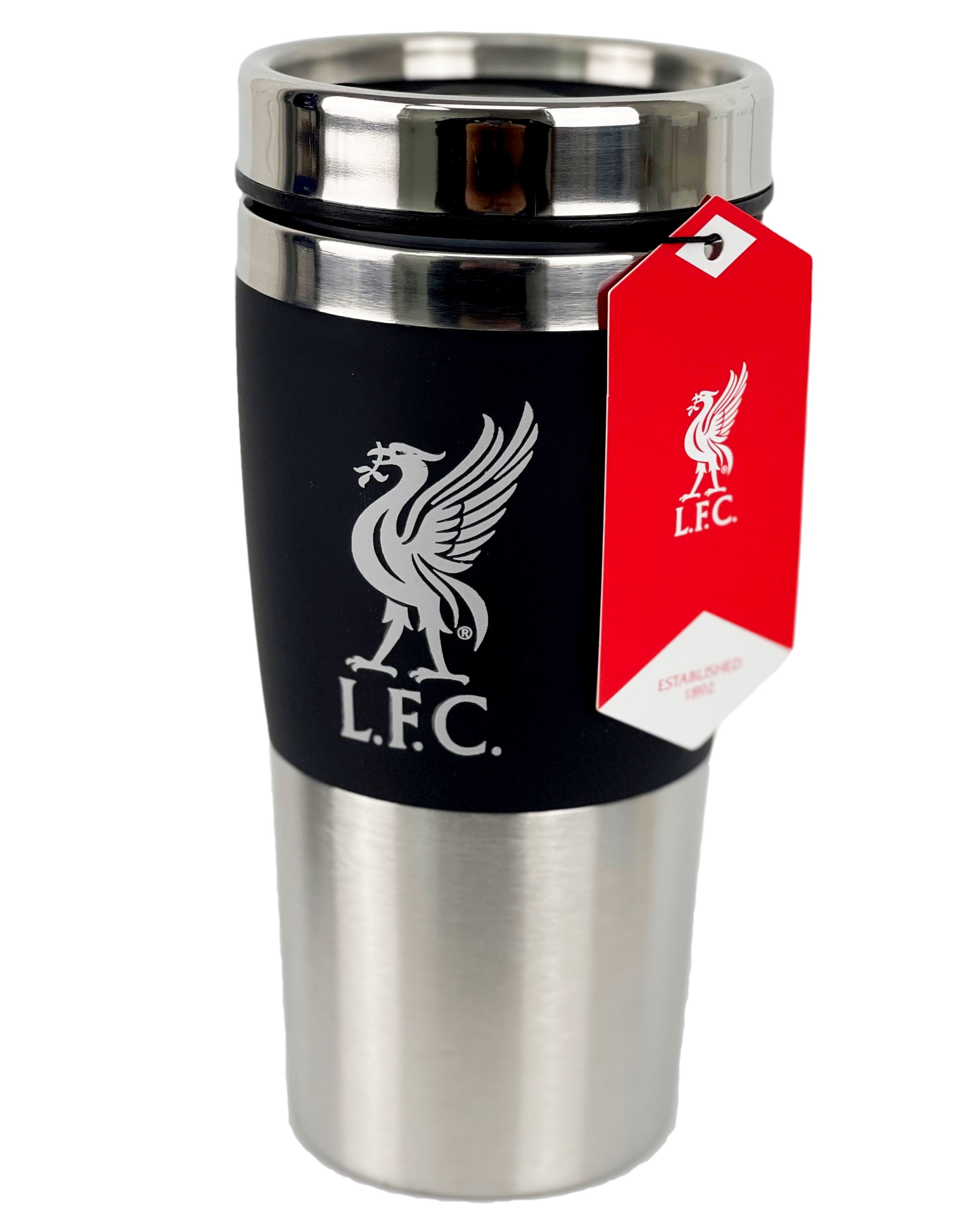 Liverpool FC Travel Mug, Official Liverpool FC Stainless Steel Travel ...