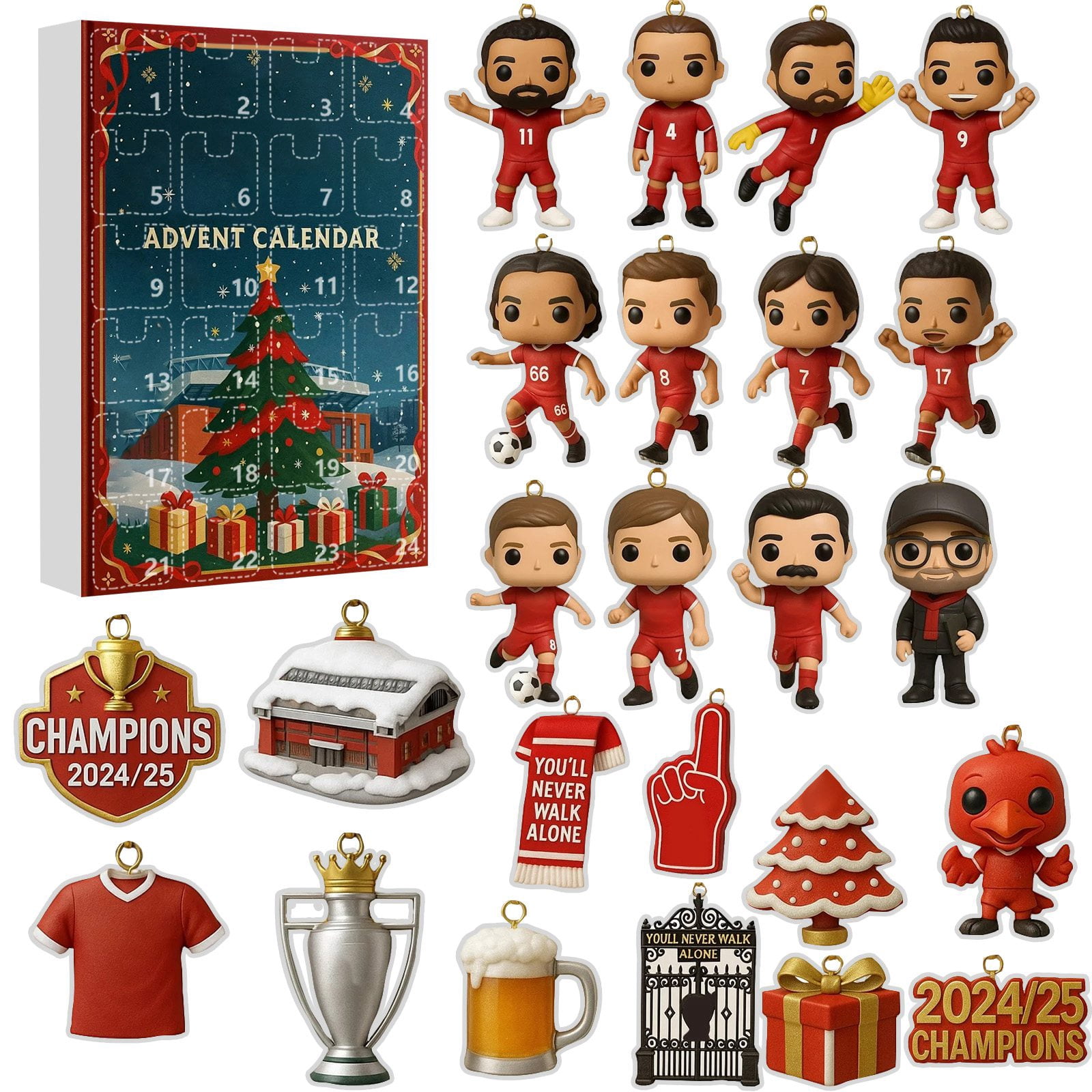 Liverpool Football Advent Calendar 2025, Holiday Christmas Countdown ...