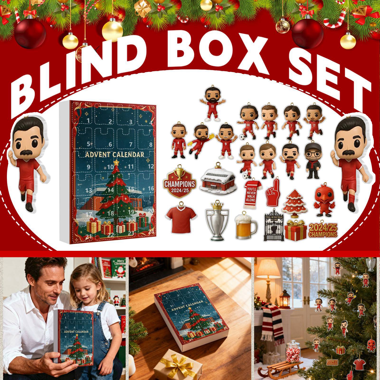 Liverpool Football Advent Calendar Contains 24 Gifts,Christmas Cute ...