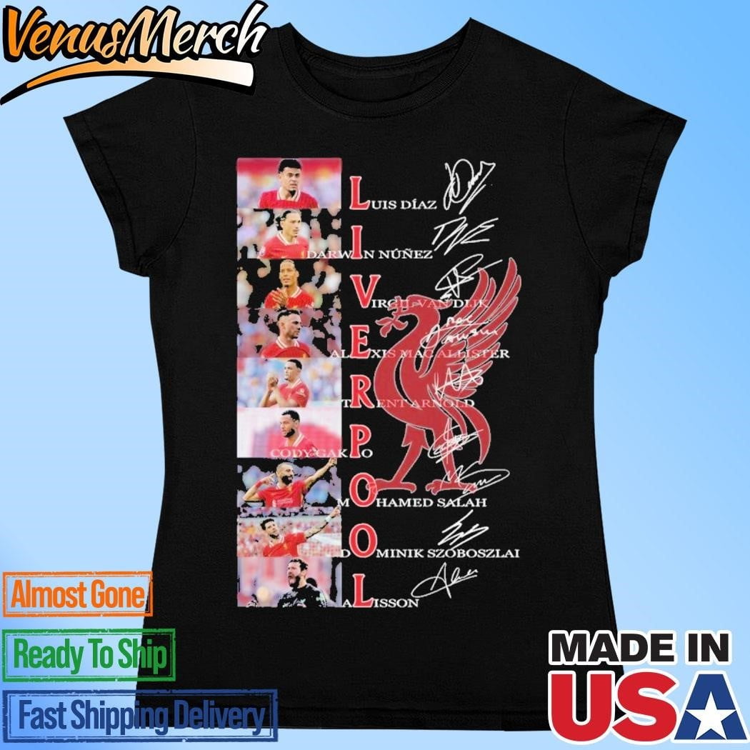 Liverpool Football Club All Team Signatures T-shirt - Walmart.com