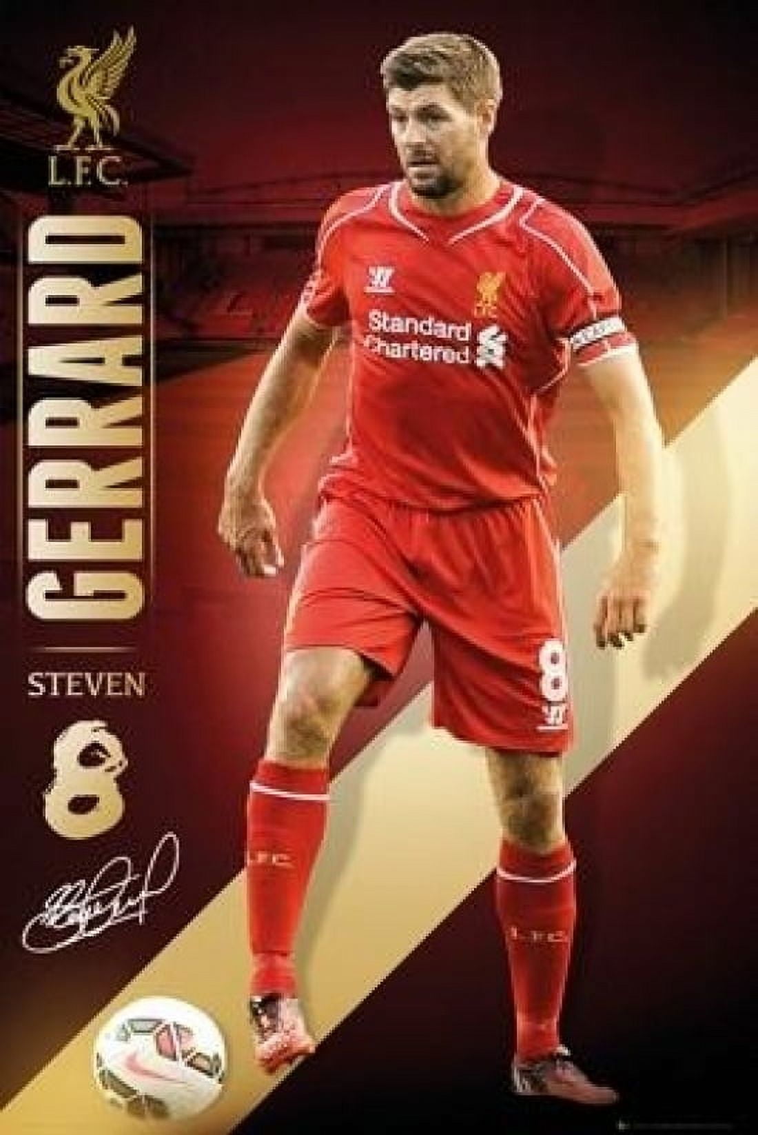 Liverpool Gerrard 1415 Poster (24 x 36) - Walmart.com