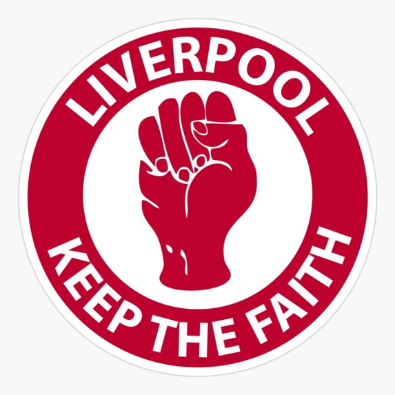 Liverpool - Keep The Faith Sticker - Walmart.com