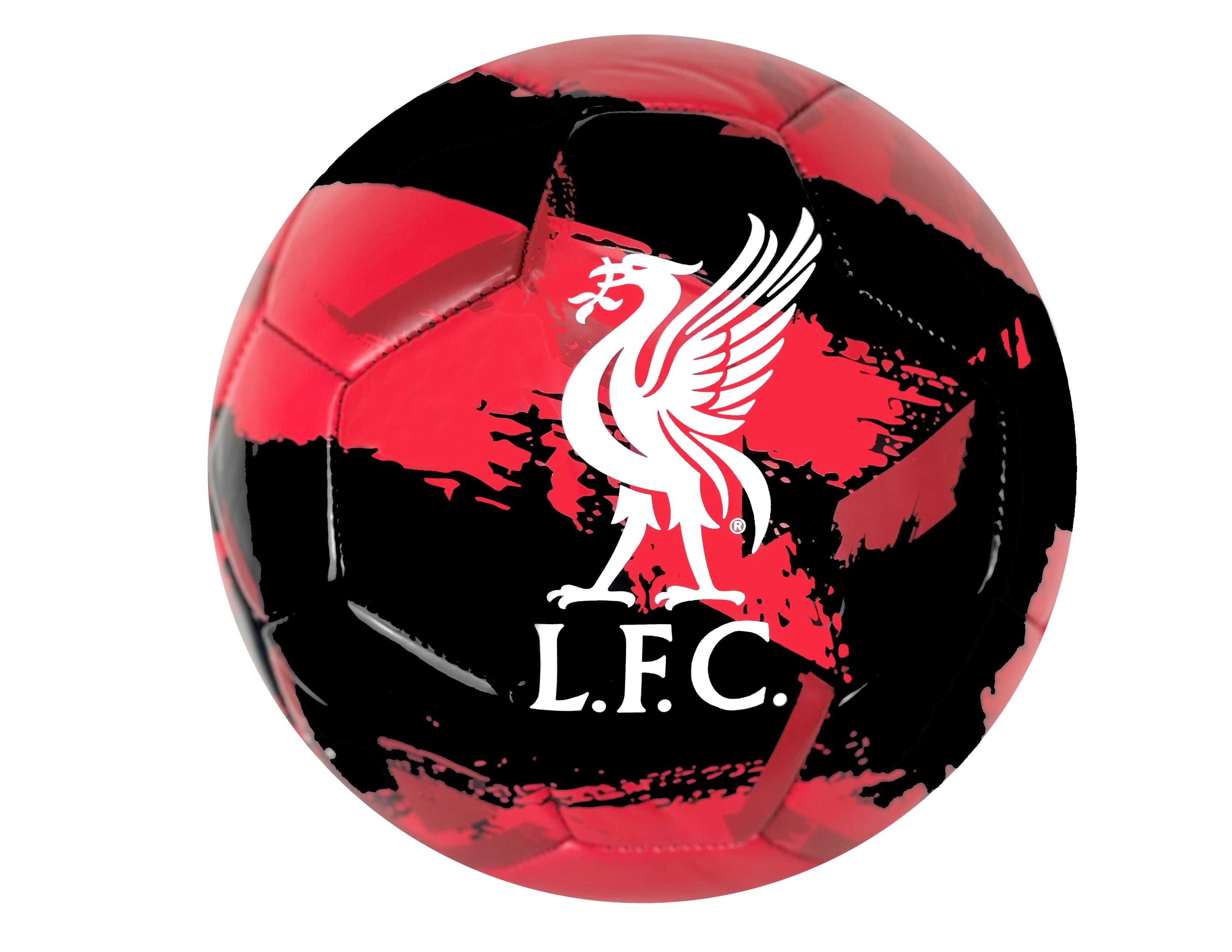 Icon Sports Liverpool FC Paintstroke Soccer Ball, Red/Black, Size 4 ...