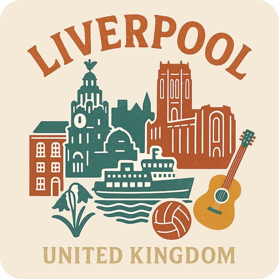 Liverpool United Kingdom Keepsakes Souvenir Vinyl Sticker – Destination ...