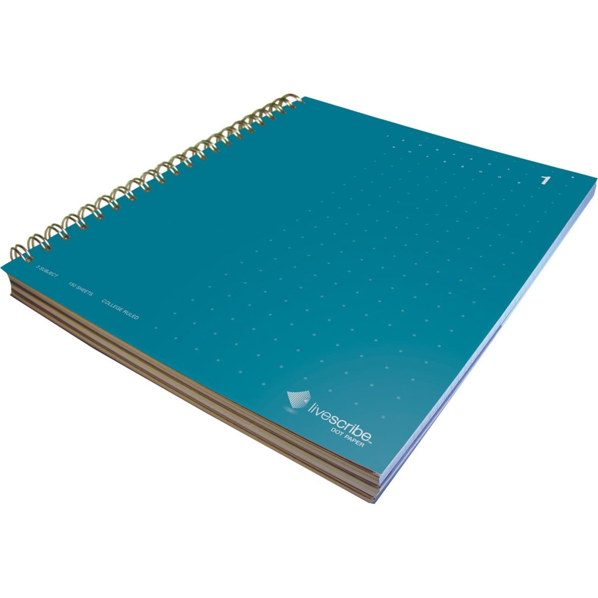 Livescribe Smart Three Subject Notebook, No.1, 150 Perforated College ...