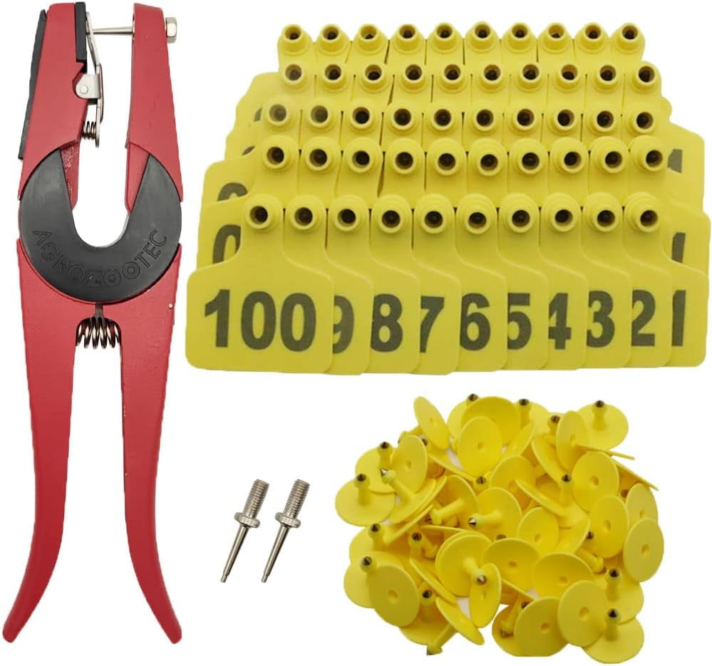 Livestock Ear Label 001-100 Plastic Livestock Label, Cow Ear Label ...