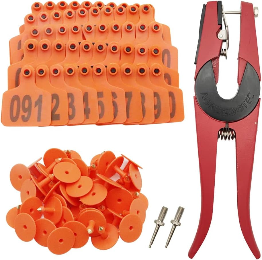 Livestock Ear Label 001-100 Plastic Livestock Label, Cow Ear Label ...