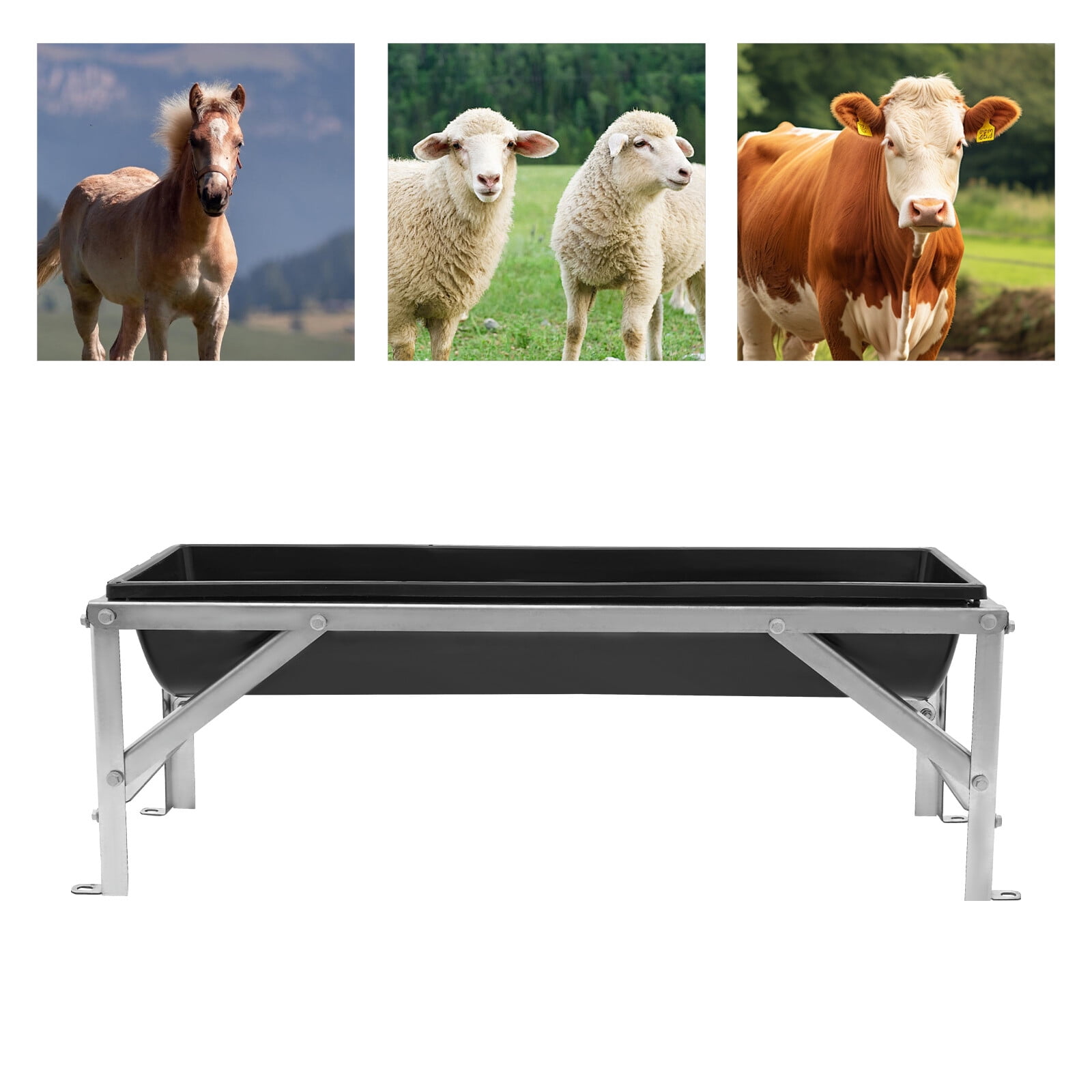 Livestock Feed Trough, Long Large Capacity Feeder, Feed Trough with ...