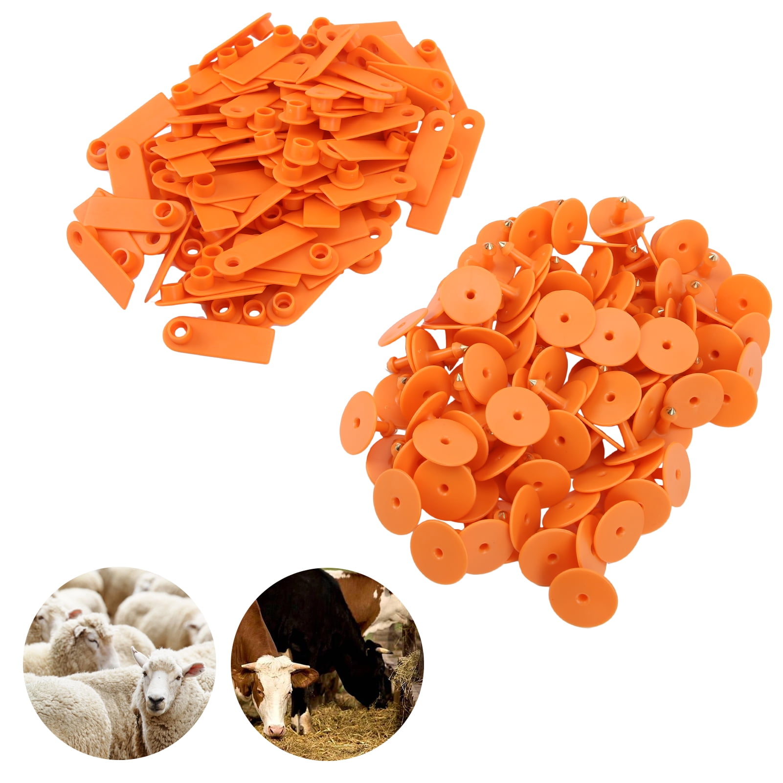 Livestock ID , 100 Pack TPU Ear For Goats, Sheep, Pigs, Easy To Write ...