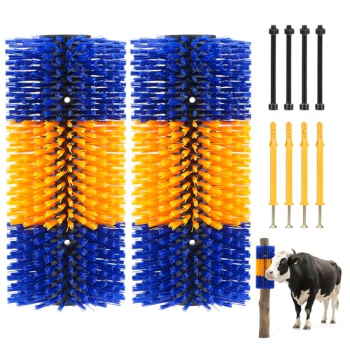 Livestock Scratching Brush 2PCS- Goat Horse Cow Scratching Post for ...