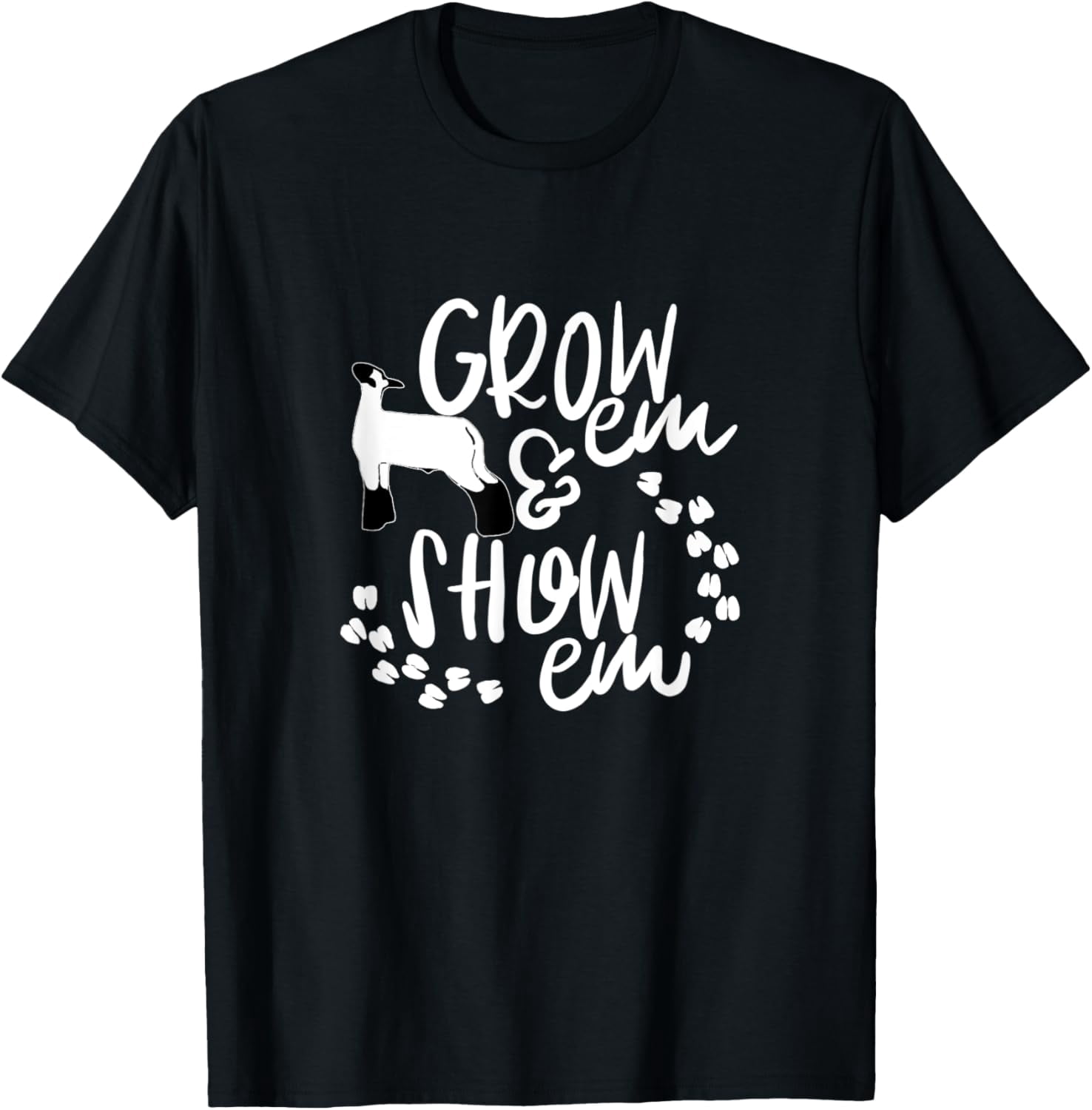 Livestock Show Grow 'em Lamb Sheep Youth Exhibition Gift T-Shirt men ...