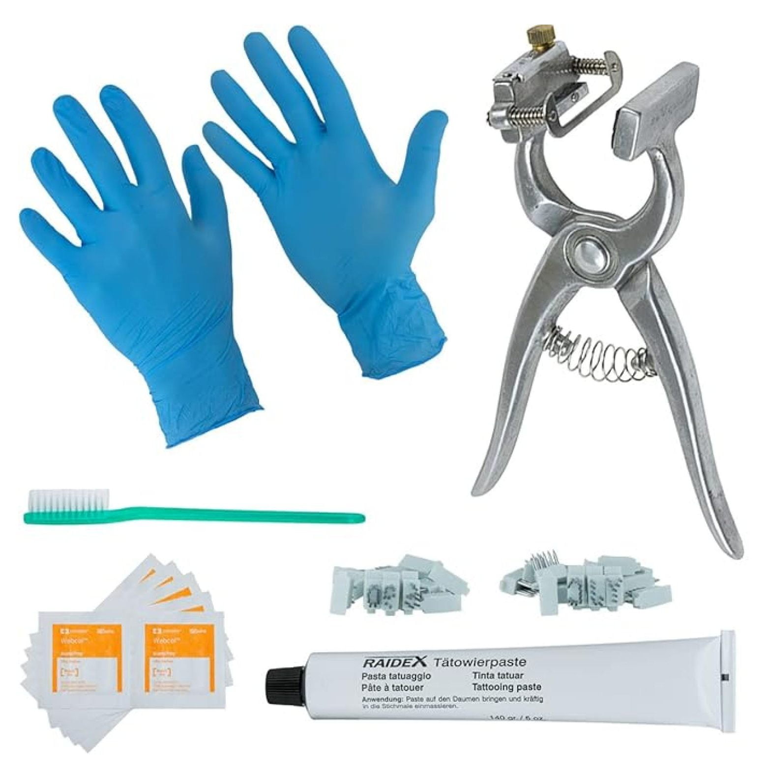 Livestock Tattoo Kit - BOCCS Standard Kit with Numbers, Letters, Gloves ...