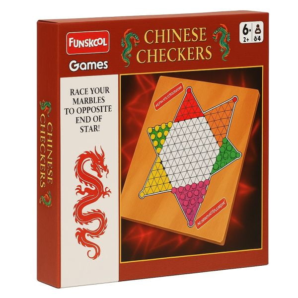 Livevie Multicolor Chinese Checkers Board Game, Classic Strategy ...