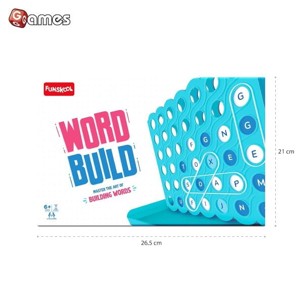 Livevie Word Build 2-Player Word Game for Kids, Ages 6+, Improves ...