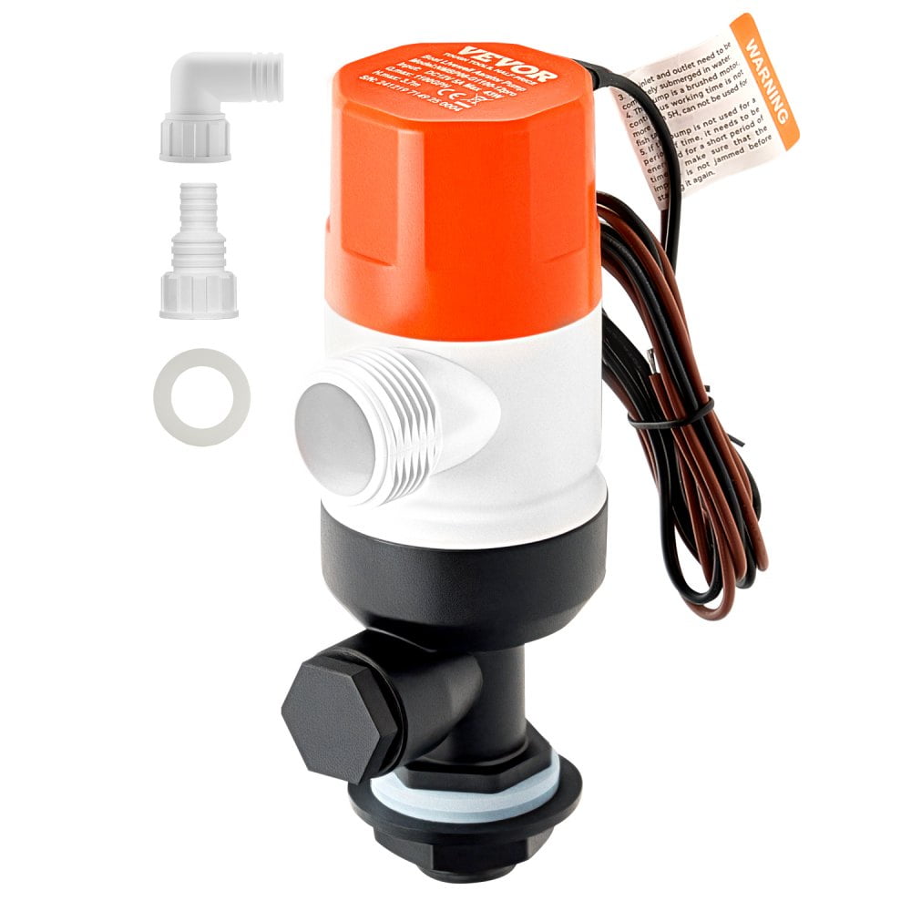 Livewell Pump for Boat 12V 1100GPH Livewell Aerator Pump Straight 2 ...