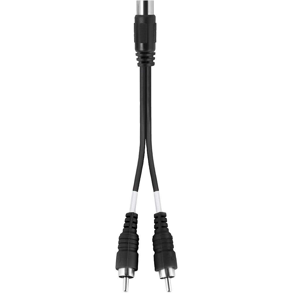 Livewire Essential Y-Adapter RCA Female to RCA Male Black 6 in ...