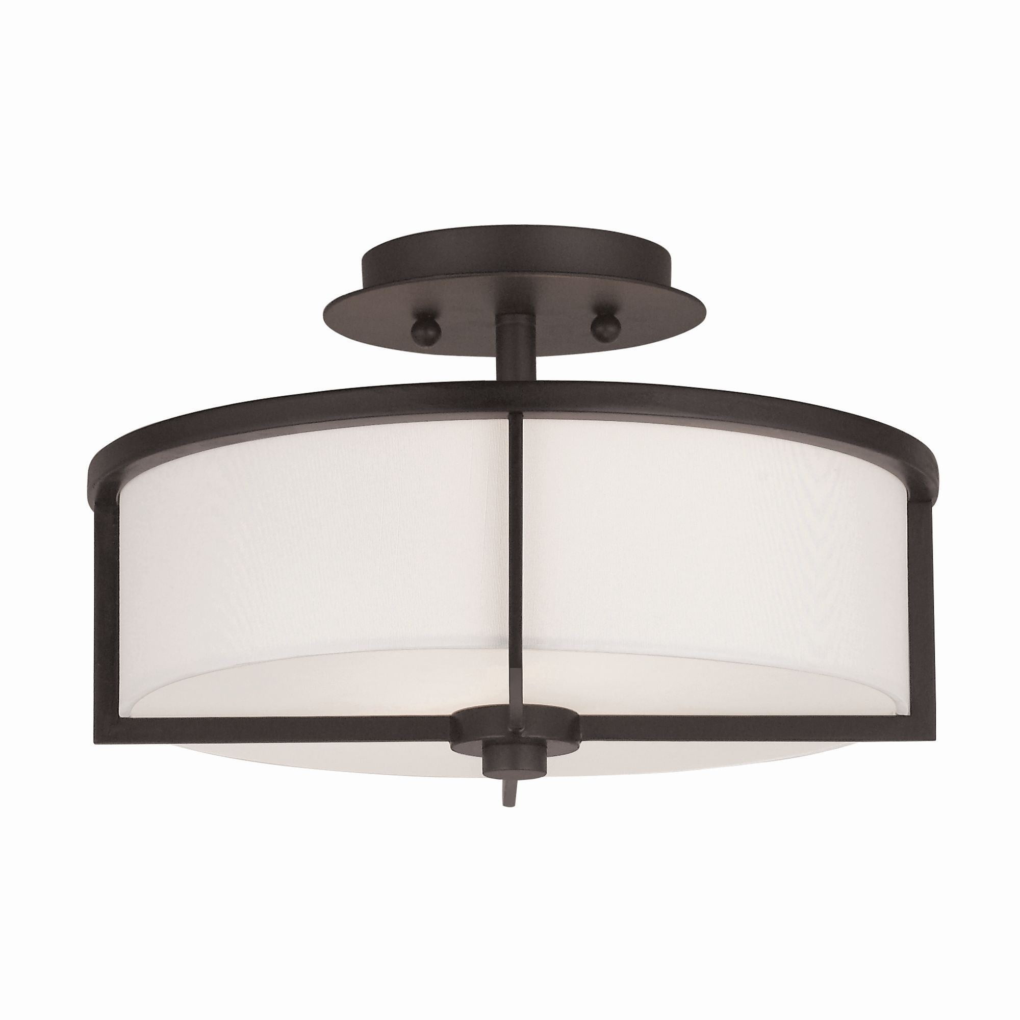 Livex Lighting Wesley Ceiling Mount in Bronze - Walmart.com