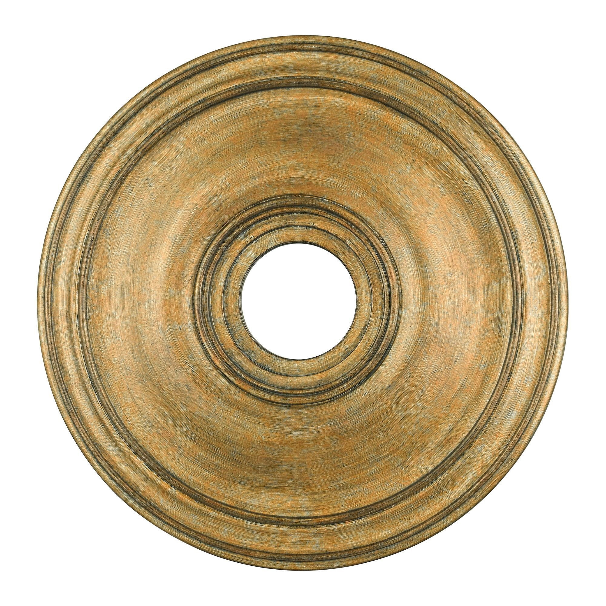 Livex Lighting Ceiling Medallion in Aged Brass Antique Gold Leaf ...