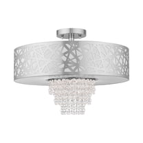 Livex Lighting Arabesque 2 Light Semi Flush Mount in English Bronze ...