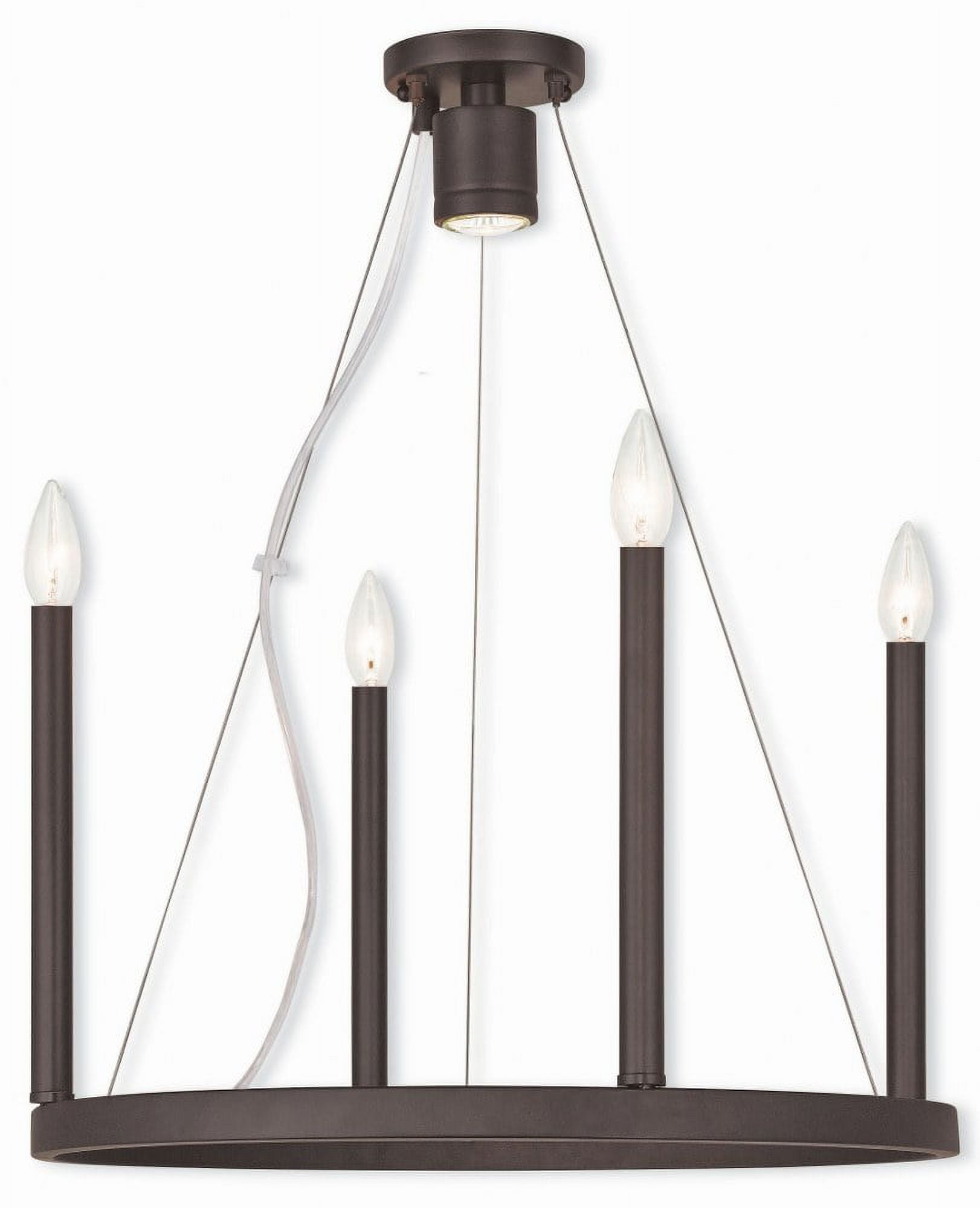 Livex Lighting - Alpine - 5 Light Chandelier-25 Inches Tall and 20 ...