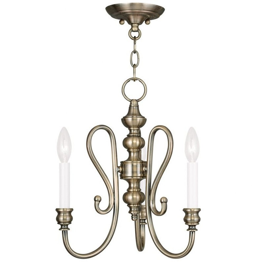 Livex Lighting - Caldwell - 3 Light Convertible Mini Chandelier in ...