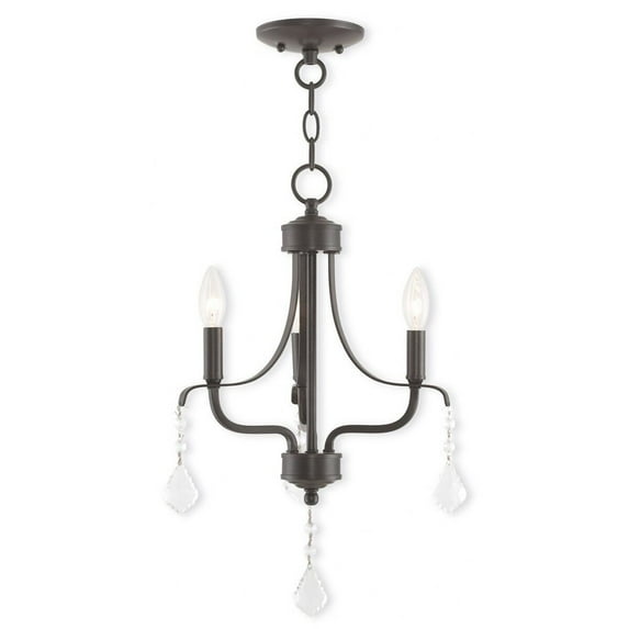 Livex Lighting - Callisto - 3 Light Mini Chandelier in Traditional ...