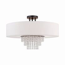 Livex Lighting Arabesque 2 Light Semi Flush Mount in English Bronze ...