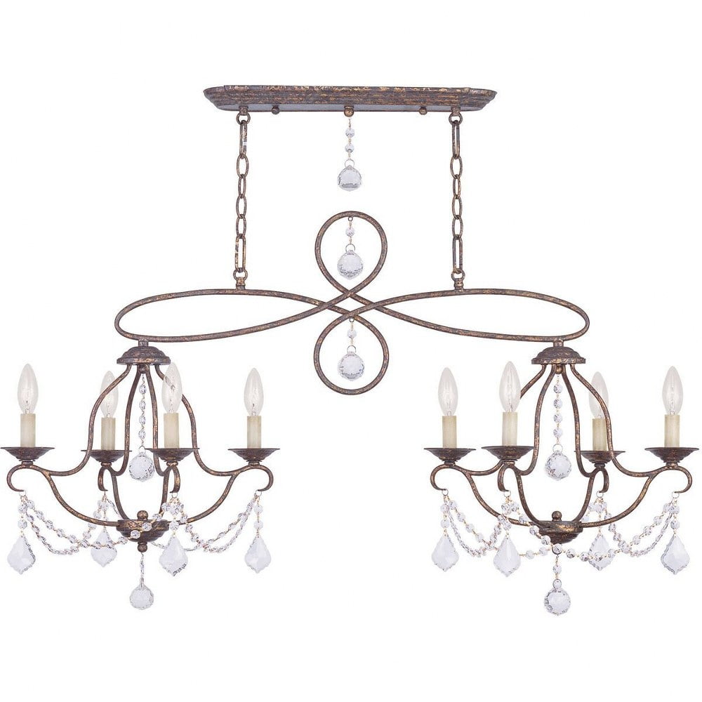 6437-48-Livex Lighting-Chesterfield - 8 Light Island/Chandelier in ...