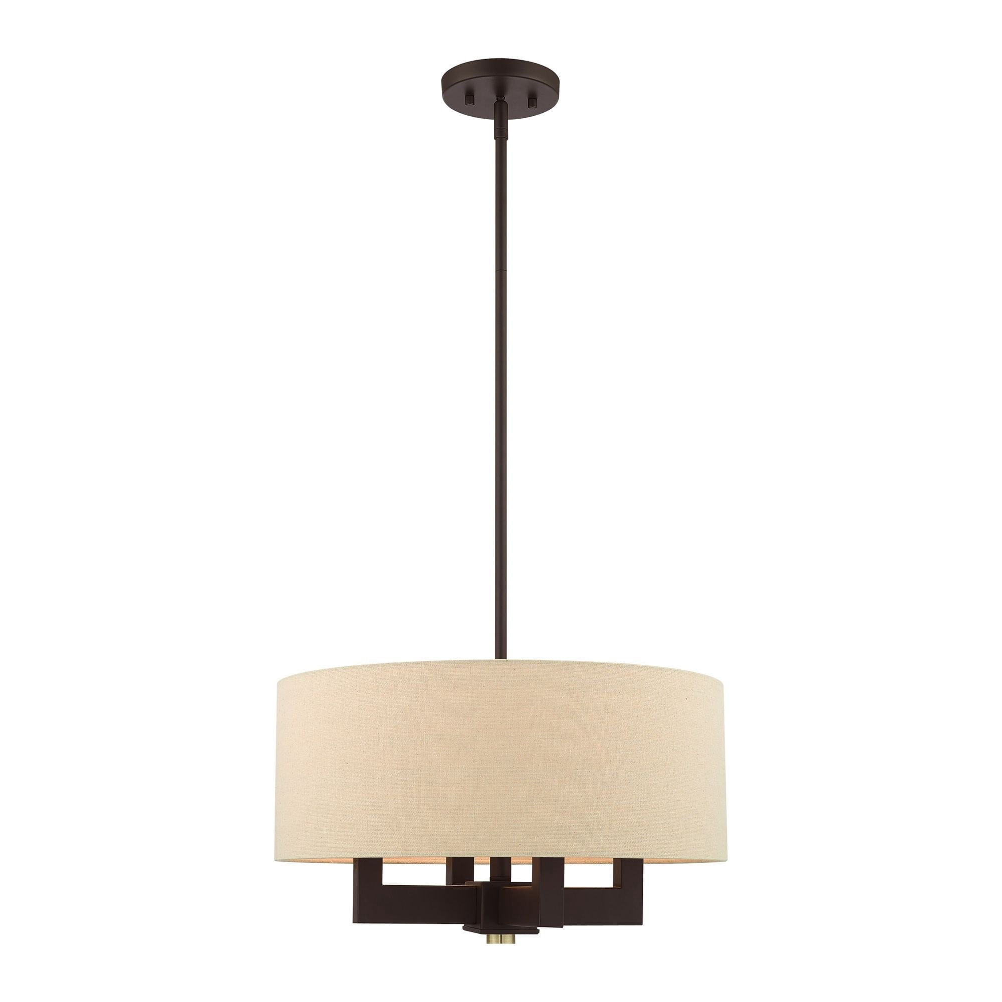 Livex Lighting - Cresthaven - 4 Light Chandelier in Contemporary Style ...