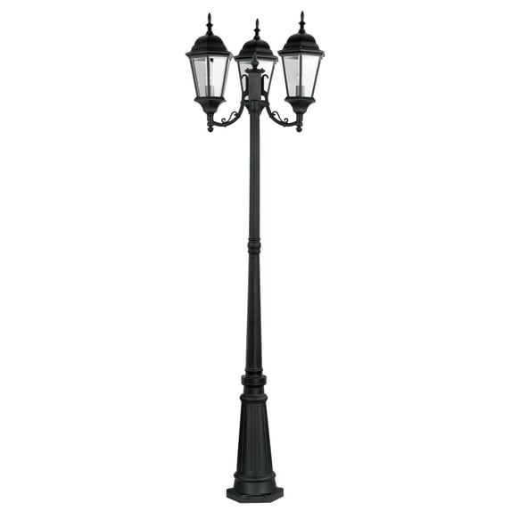 Livex Lighting Hamilton 3 Light Outdoor 3 Head Post - Walmart.com