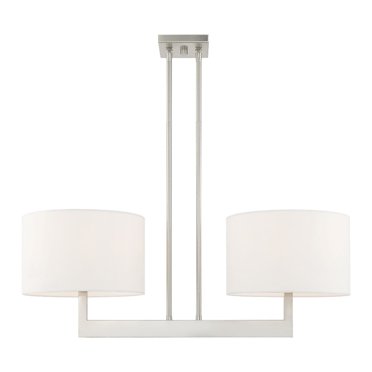Livex Lighting - Meridian - 2 Light Linear Chandelier in Modern Style ...
