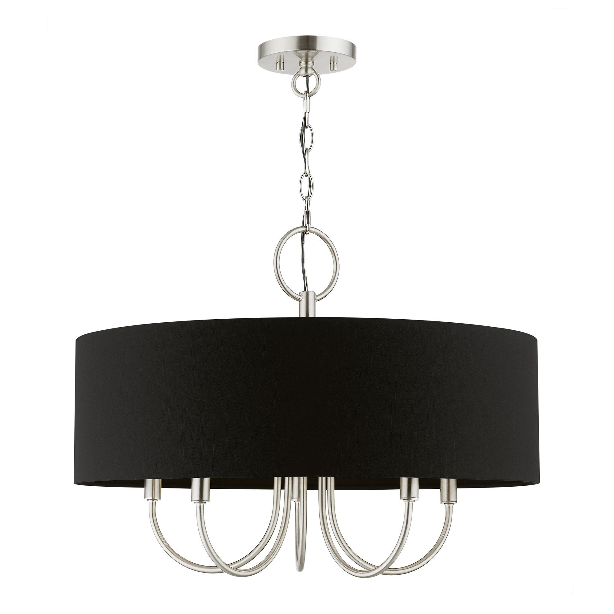 40115-91 Livex Lighting Huntington - 5 Light Pendant In Transitional ...