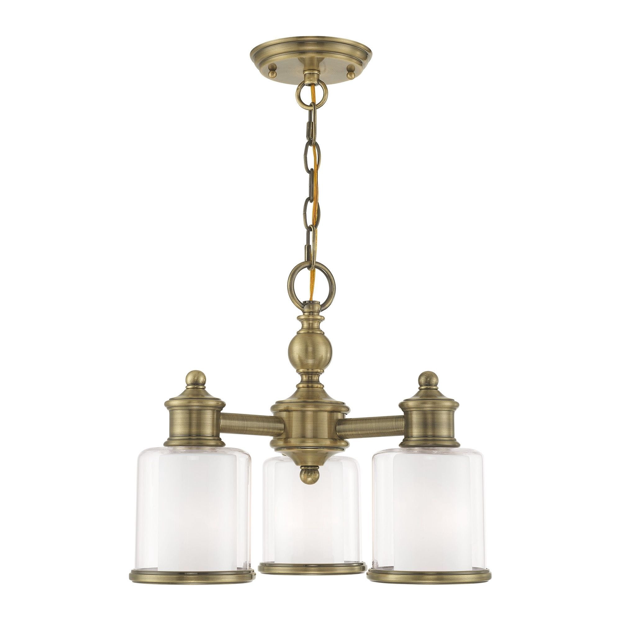 Livex Lighting - Middlebush - 3 Light Convertible Mini Chandelier in ...