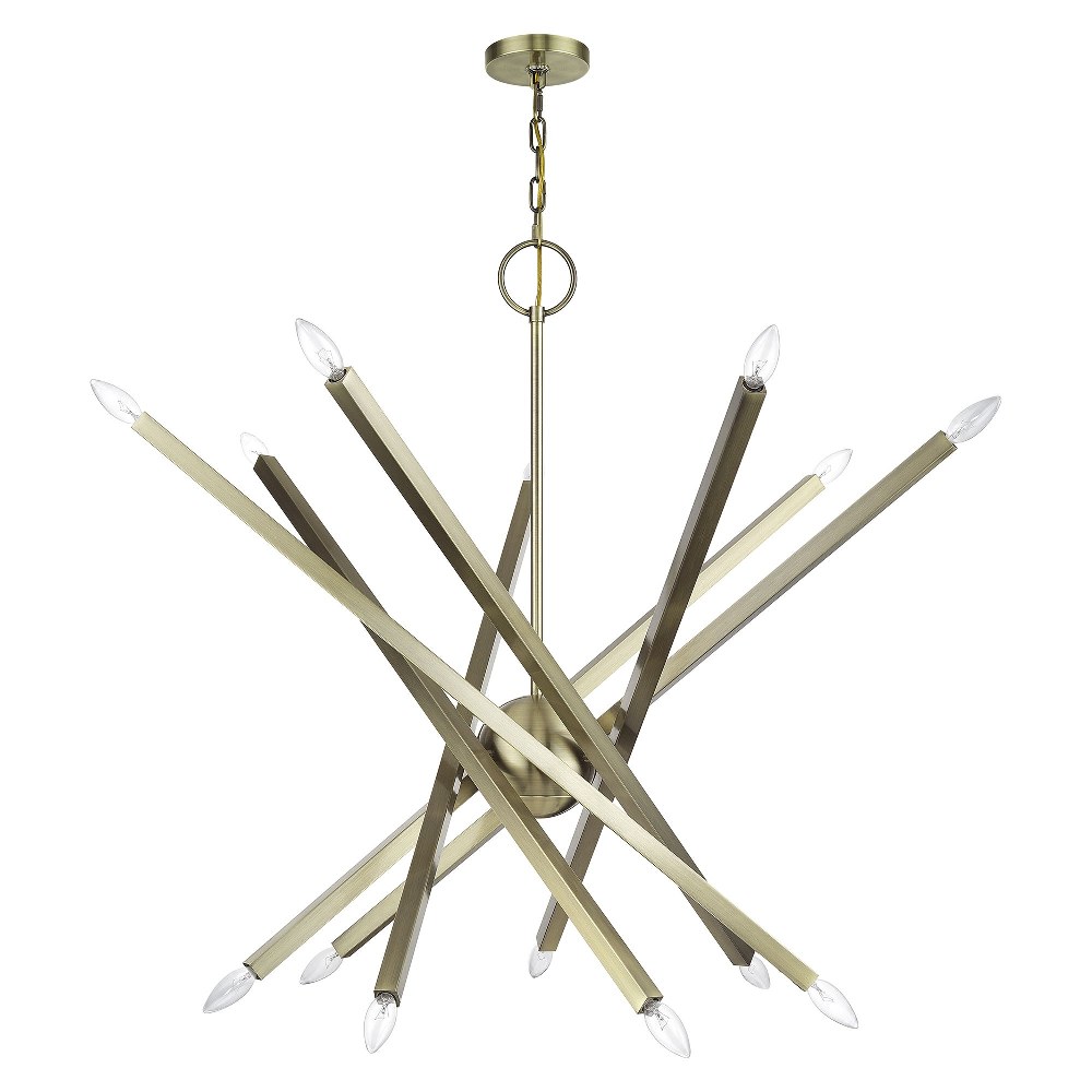 Livex Lighting - Monaco - 14 Light Extra Large Foyer Chandelier-34 ...