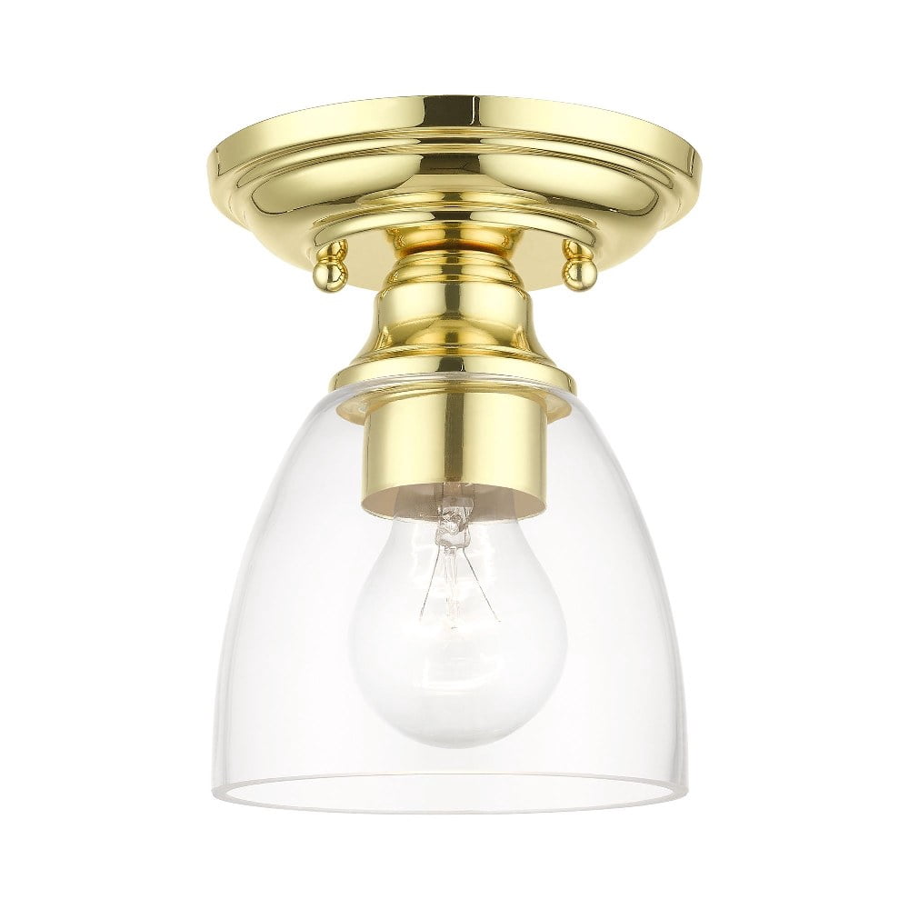 Livex Lighting - Montgomery - 1 Light Flush Mount in New Traditional ...