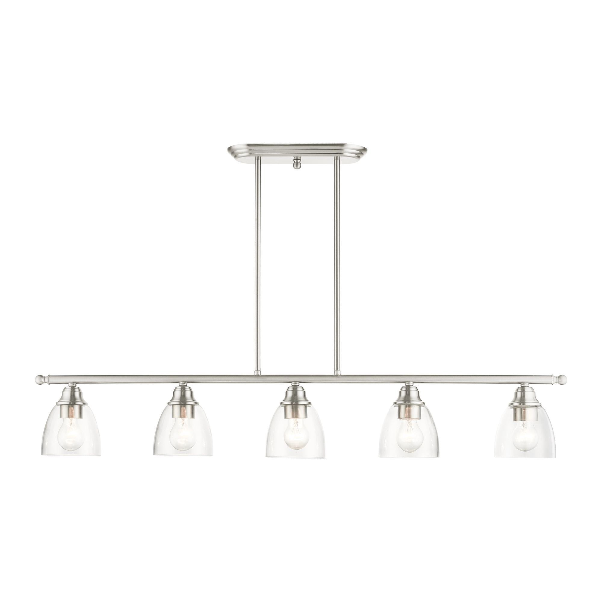 Livex Lighting - Montgomery - 5 Light Linear Chandelier in New ...
