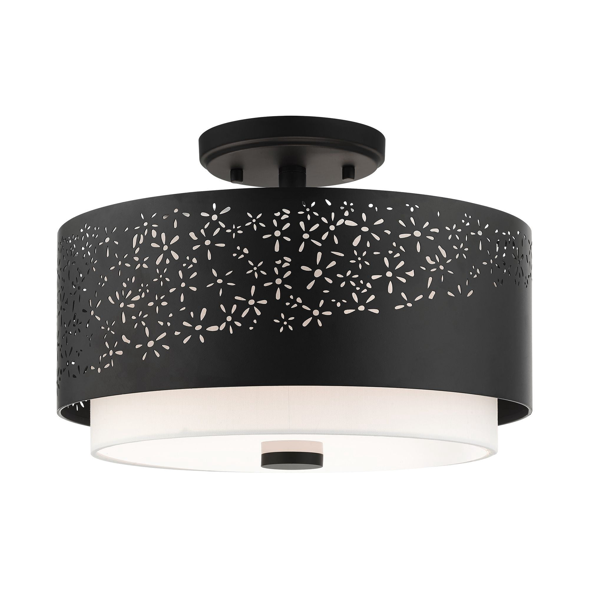 Livex Lighting - Noria - 3 Light Semi-Flush Mount in Modern Style - 15 ...