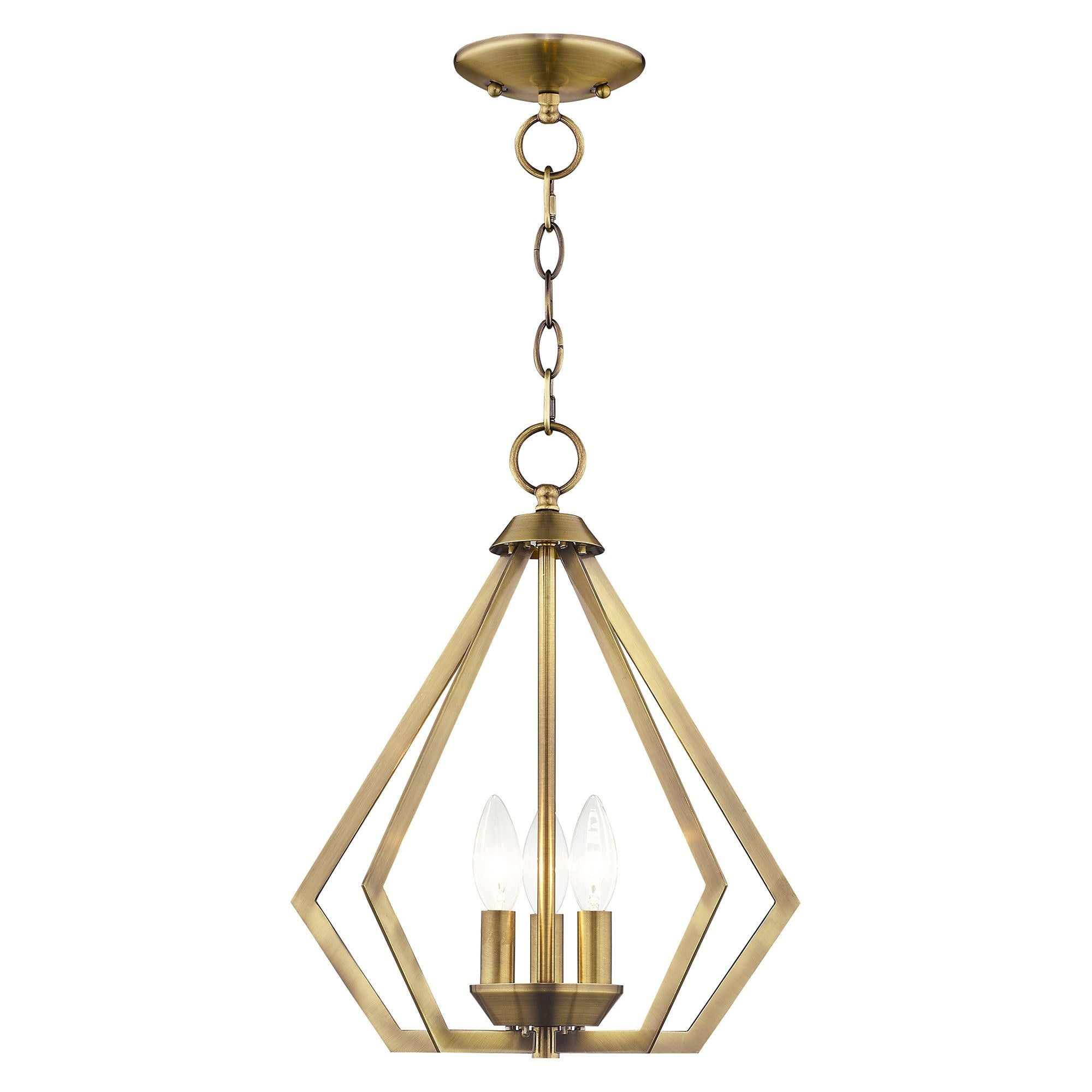 Livex Lighting - Prism - 3 Light Convertible Mini Chandelier in ...