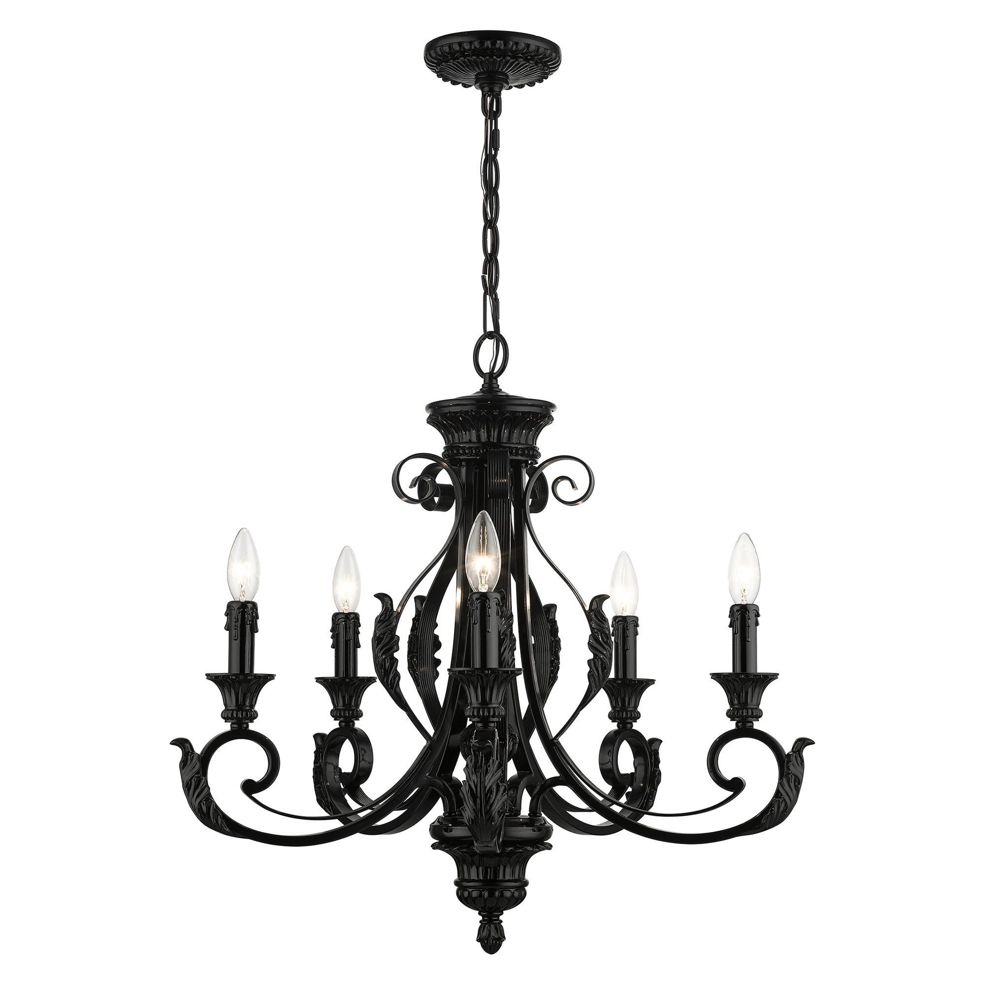 49065-68 Livex Lighting Valencia - 5 Light Chandelier In Contemporary ...