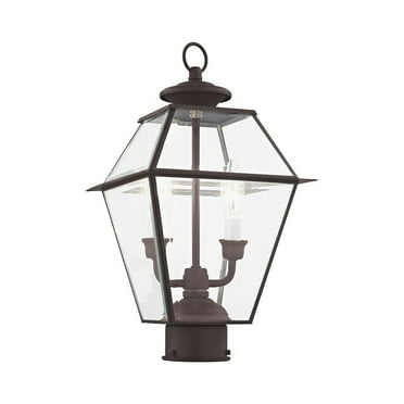 Vita 6"L x 6"W x 74"H Portsmouth Vinyl Lamp Post, White, VA94430 ...