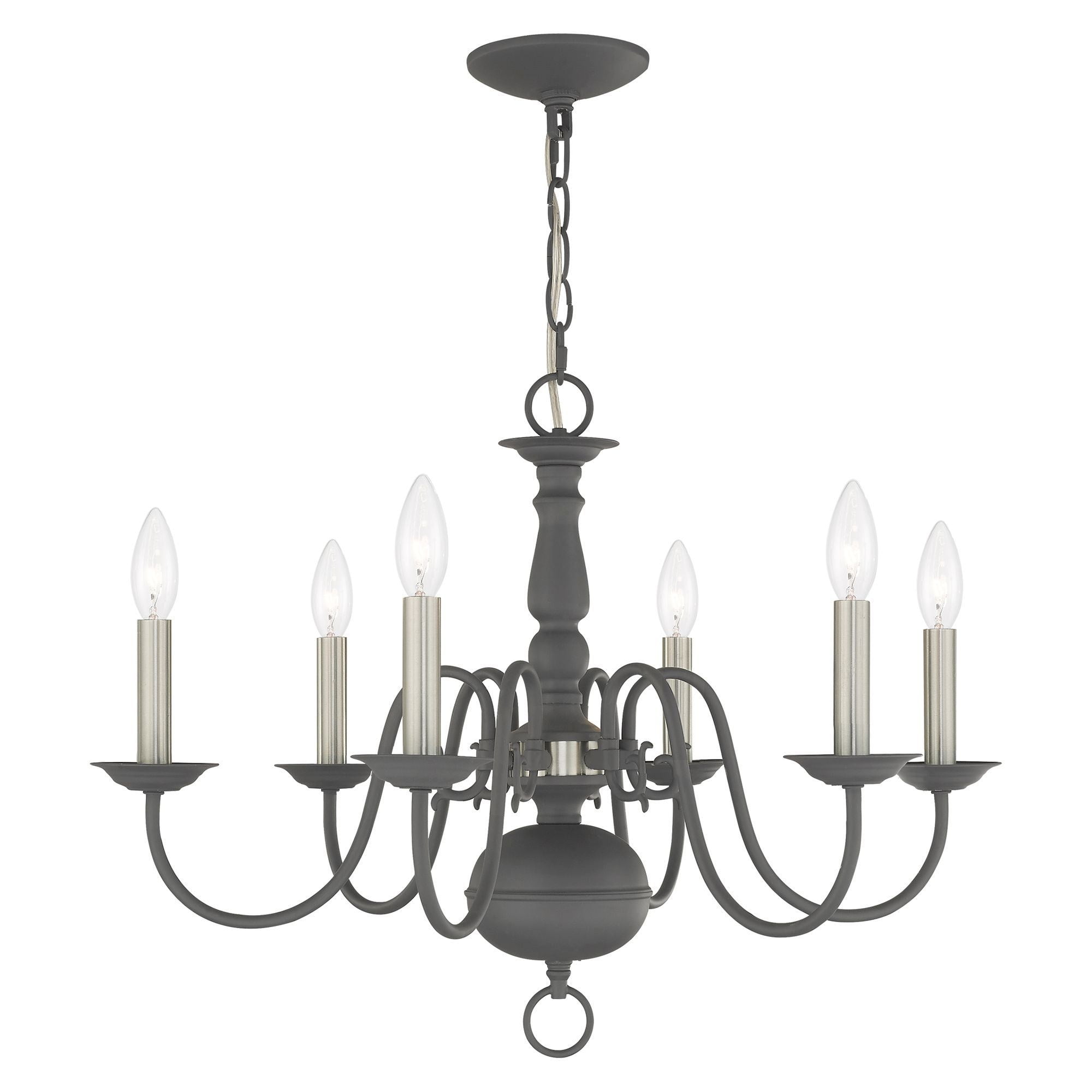 Livex Lighting - Williamsburgh - 6 Light Chandelier in Traditional ...